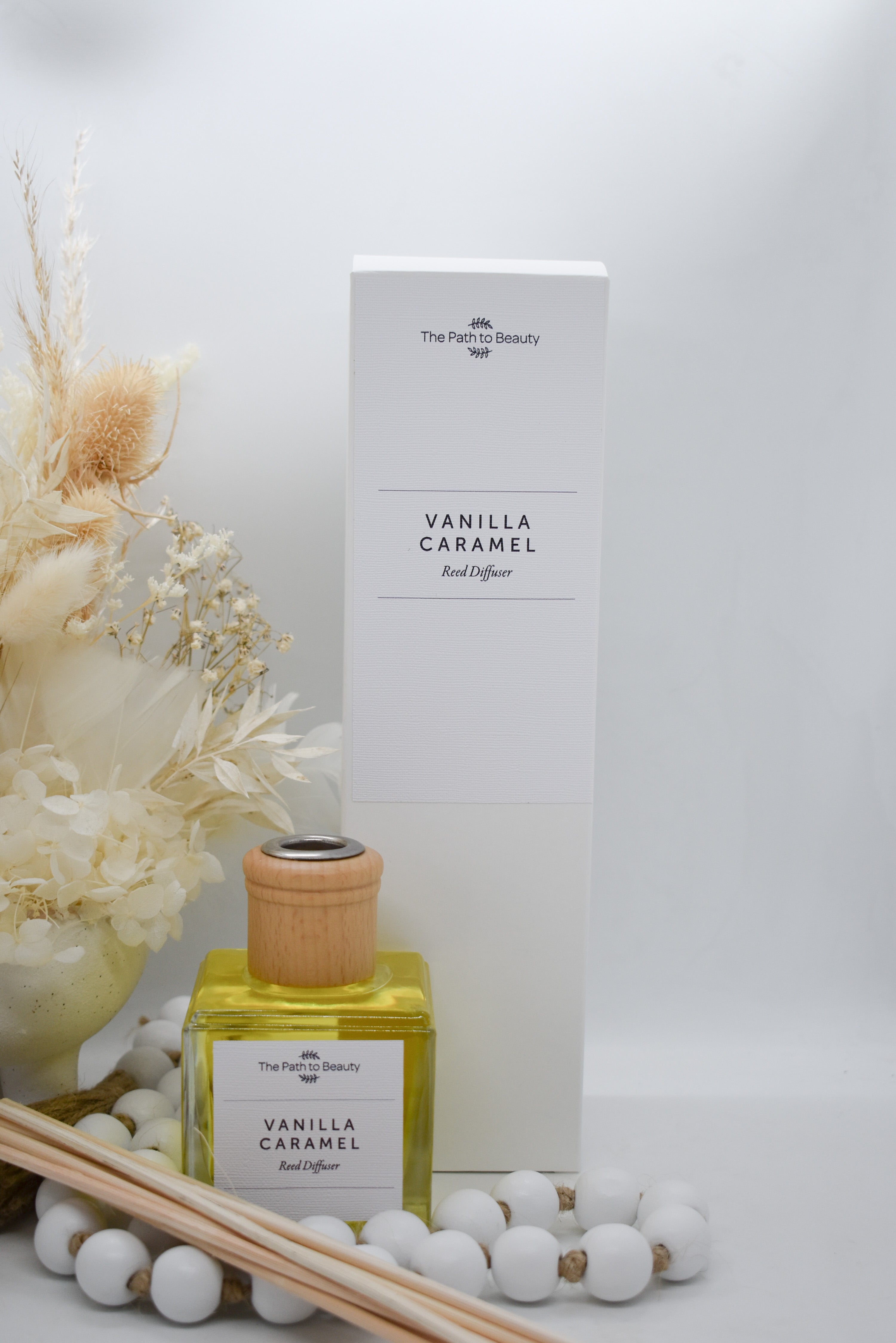 Vanilla Caramel Reed Diffuser – The Path to Beauty